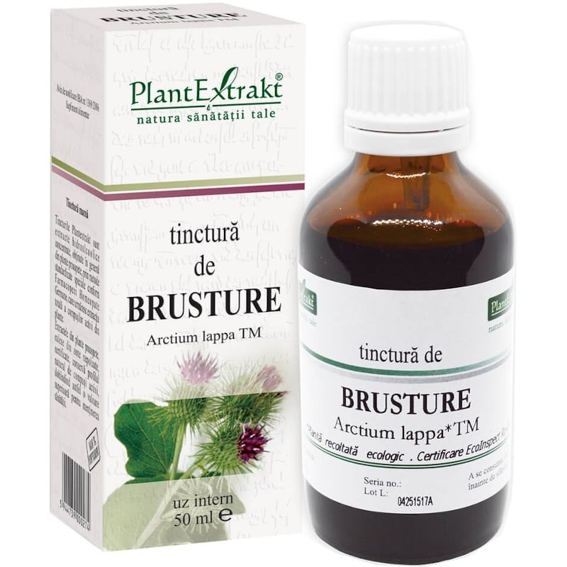 Tinctura Brusture 50ml Plantextrakt - Paradisul Verde