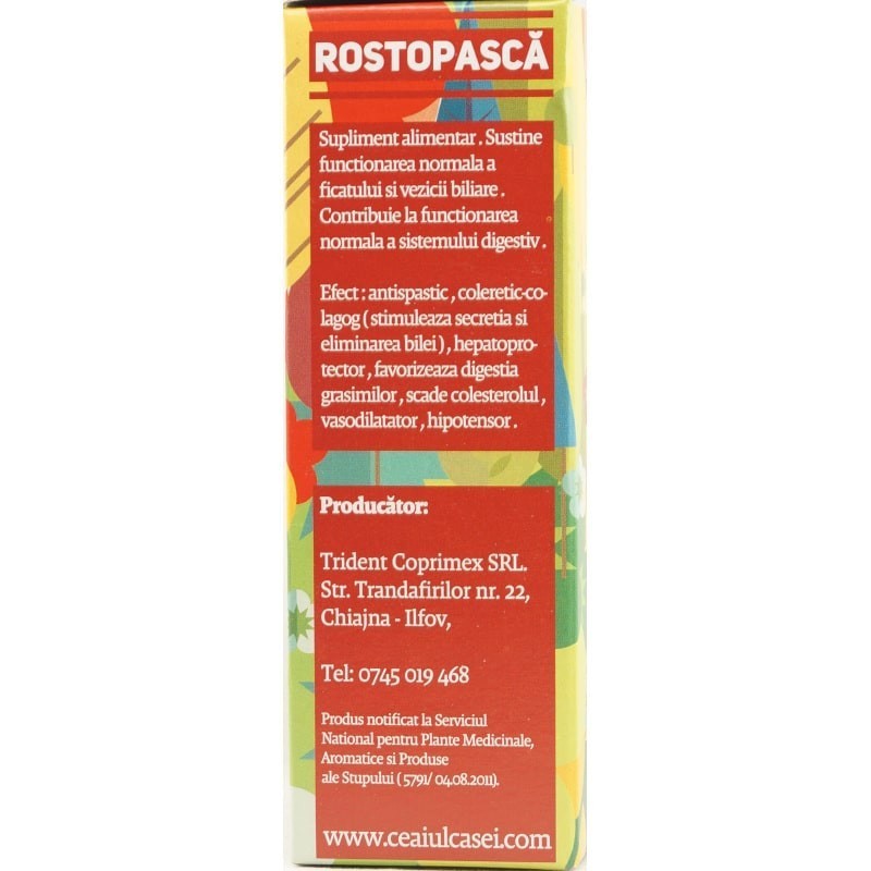 Ceai din Plante - Rostopasca 50g Ceaiul Casei - Paradisul Verde