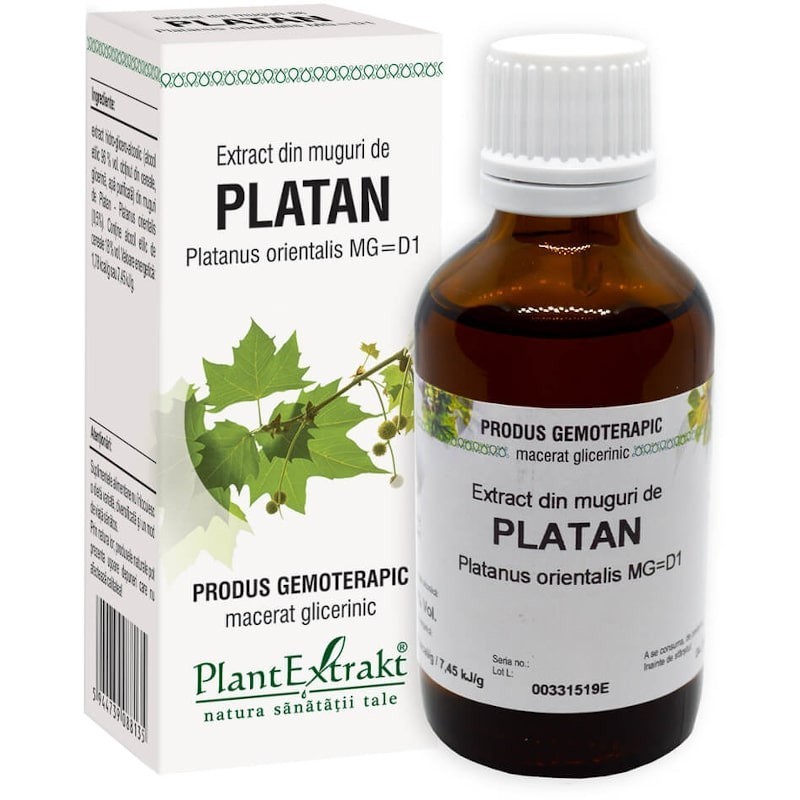 Produs Gemoterapic - Platan 50ml Plantextrakt - Paradisul Verde