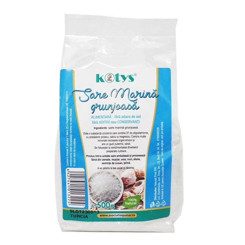 Sare marina grunjoasa 500g Kotys